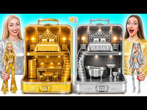 Harika Bebek Evi İnşası Altın vs Gümüş Meydan Okuma | Muhteşem Yaratıcı Mücadele Multi DO Girls