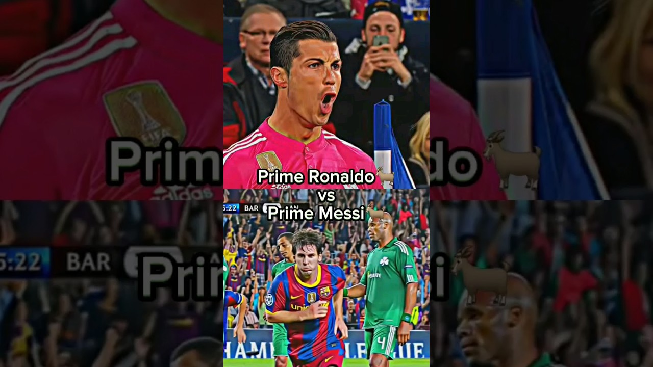Prime Ronaldo vs Prime messi #shorts #viralshorts #trendingshorts - YouTube