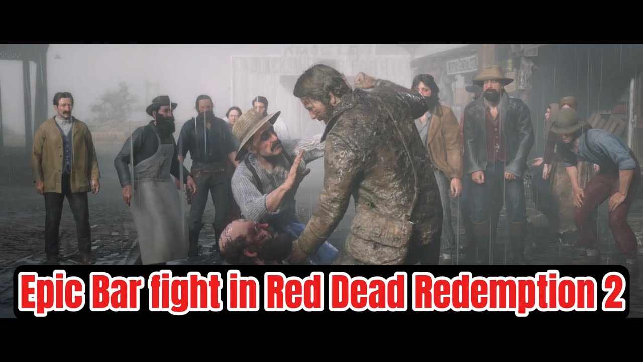 Epic Bar fight in Red Dead Redemption 2 - YouTube