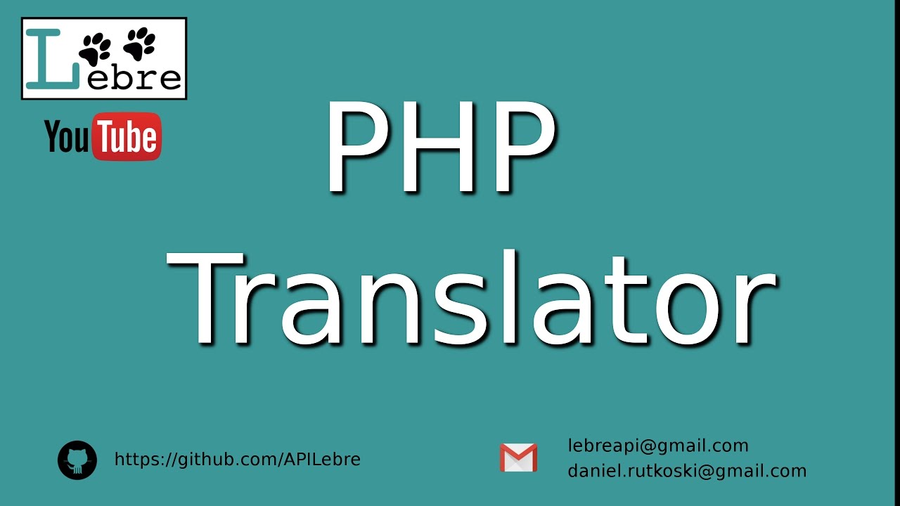 PHP Translator - YouTube