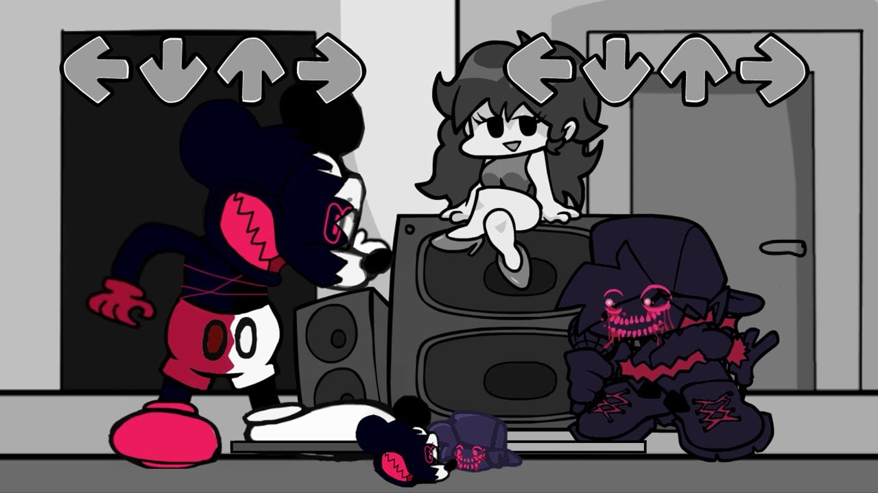 FNF Corrupted Mickey Mouse VS Corrupted Boyfriend (FNF Corruption ...