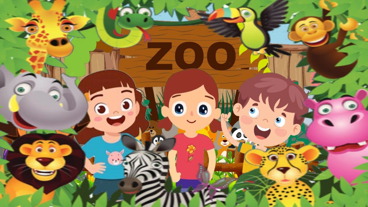 Animals At The Zoo | Wild Animal Names And Sounds for babies | Zoo ...
