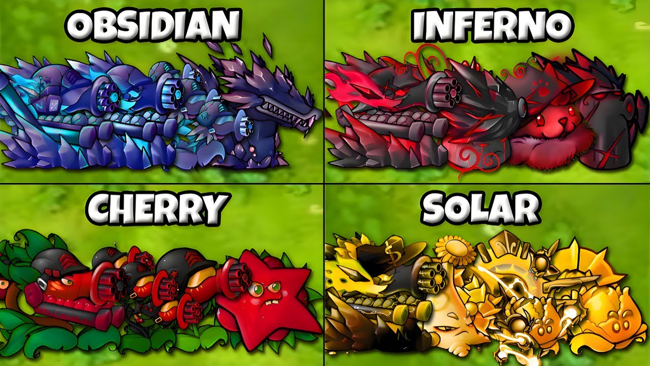 Plants Vs Zombies: All Team FAMILY Plants Fusion Vs Obsidian Gargantuar ...