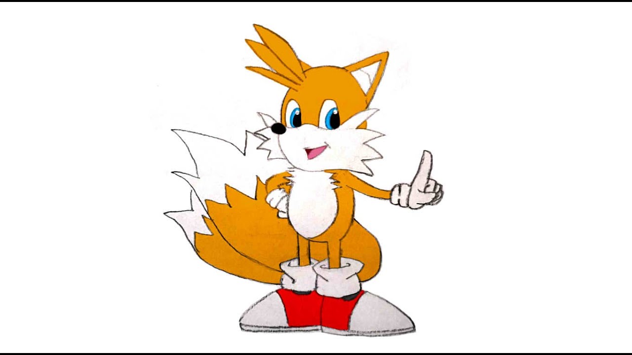 How to draw Tails Sonic the Hedgehog || Easy drawing - YouTube