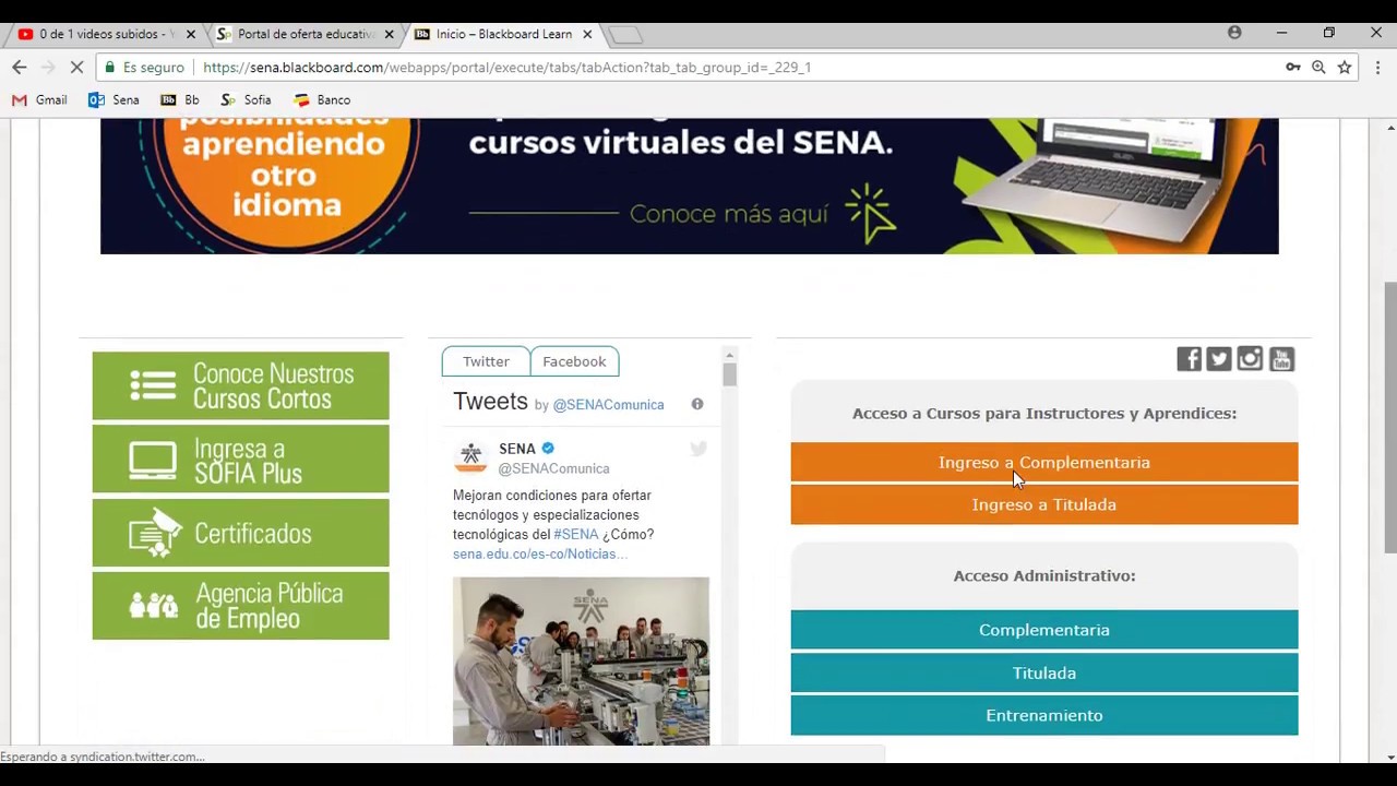 Recuperar usuario y clave curso sena en sofia plus - YouTube