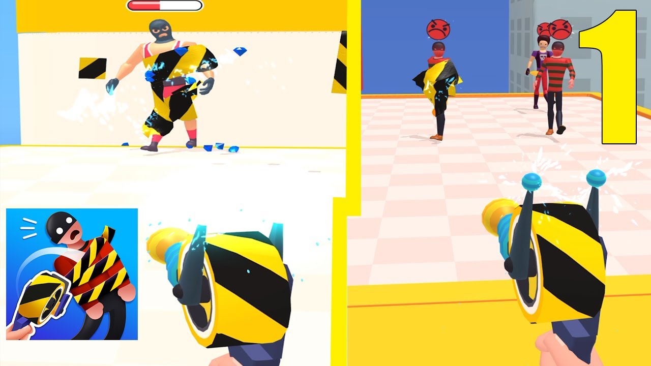 Tape Thrower - Gameplay Android, ios Game Walkthrough - Part 1 - YouTube