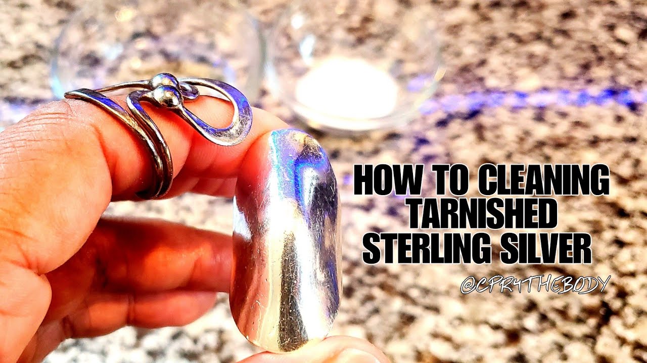 How To Shine Tarnished Sterling Silver The Natural Way - YouTube