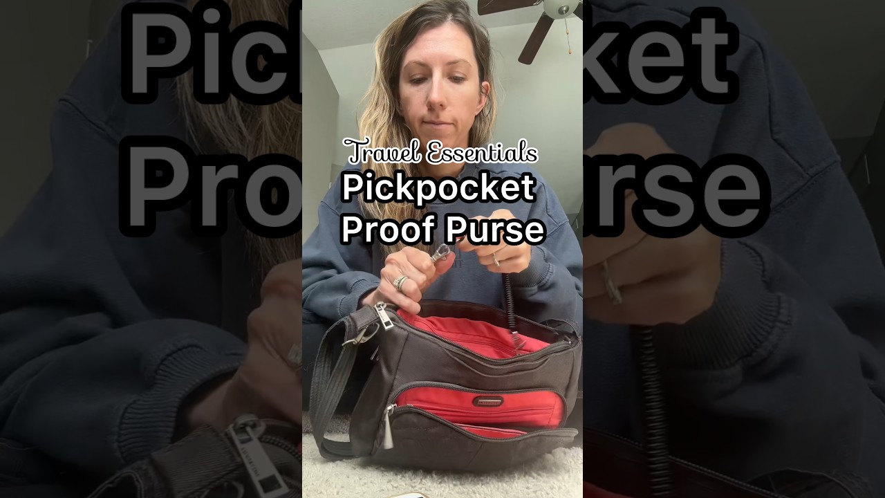 Pickpocket Proof Purse for Travel - YouTube