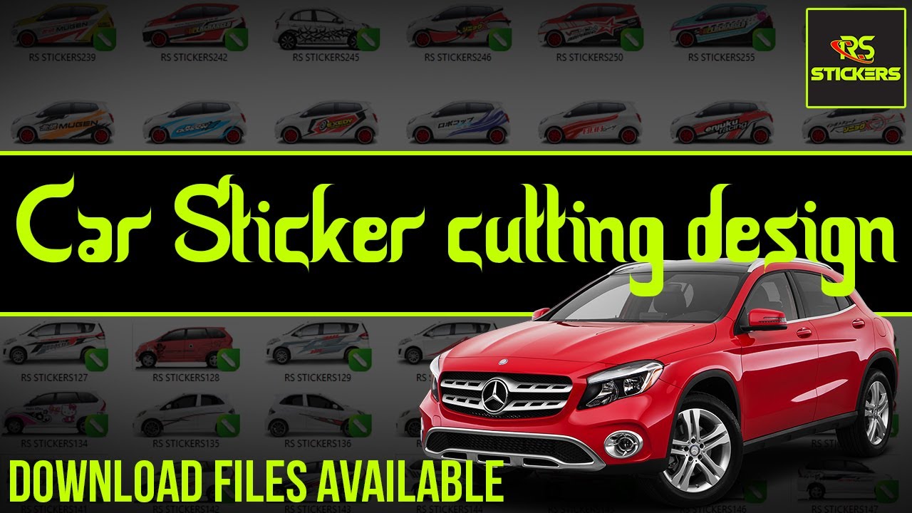 Car Stickers Design & Decals Corel Draw File | RS STICKERS - YouTube
