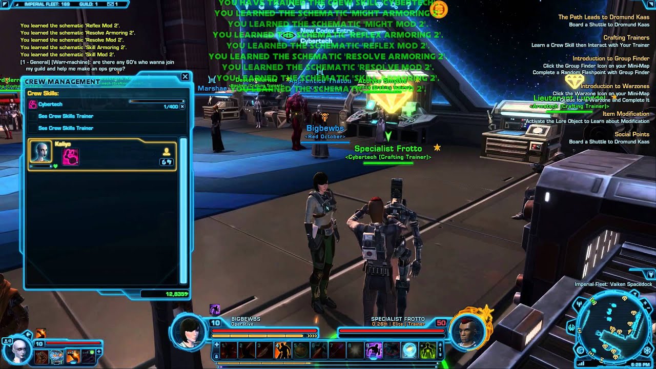 SWTOR: Crafting Follow-Up, Free to Play - YouTube