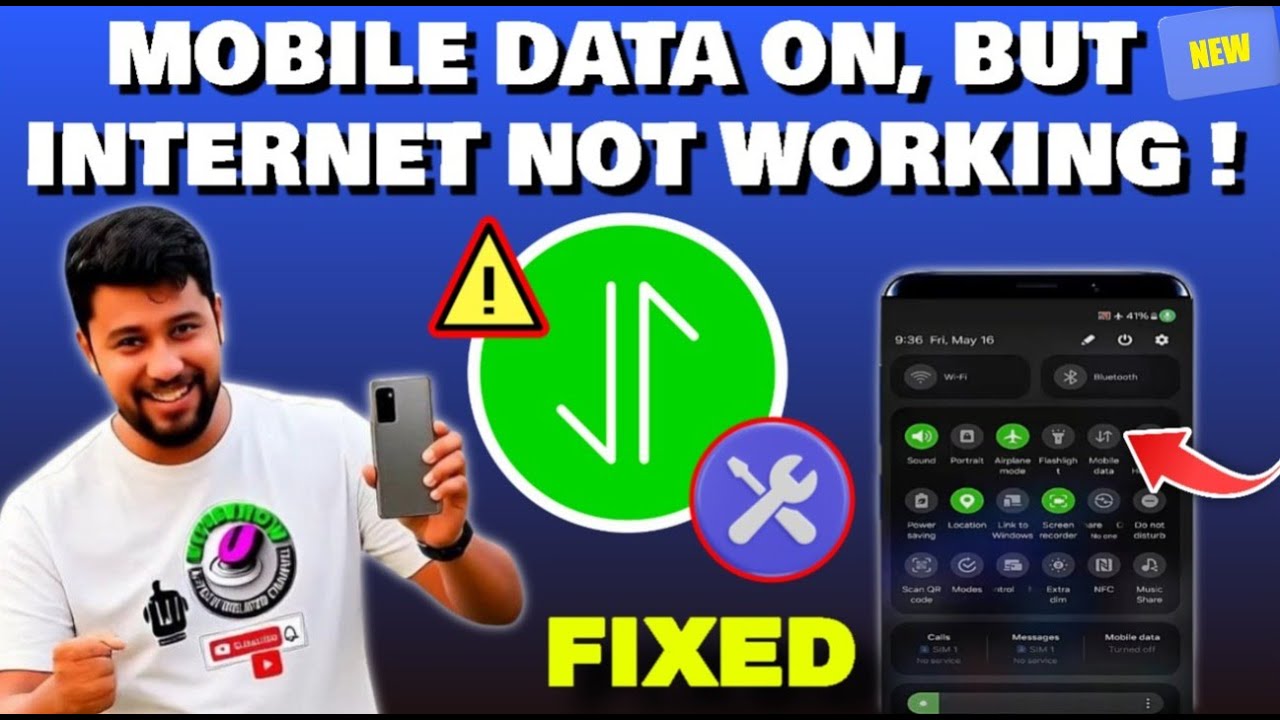 Mobile Data On But Internet Not Working Samsung Android 2025 || Data ...