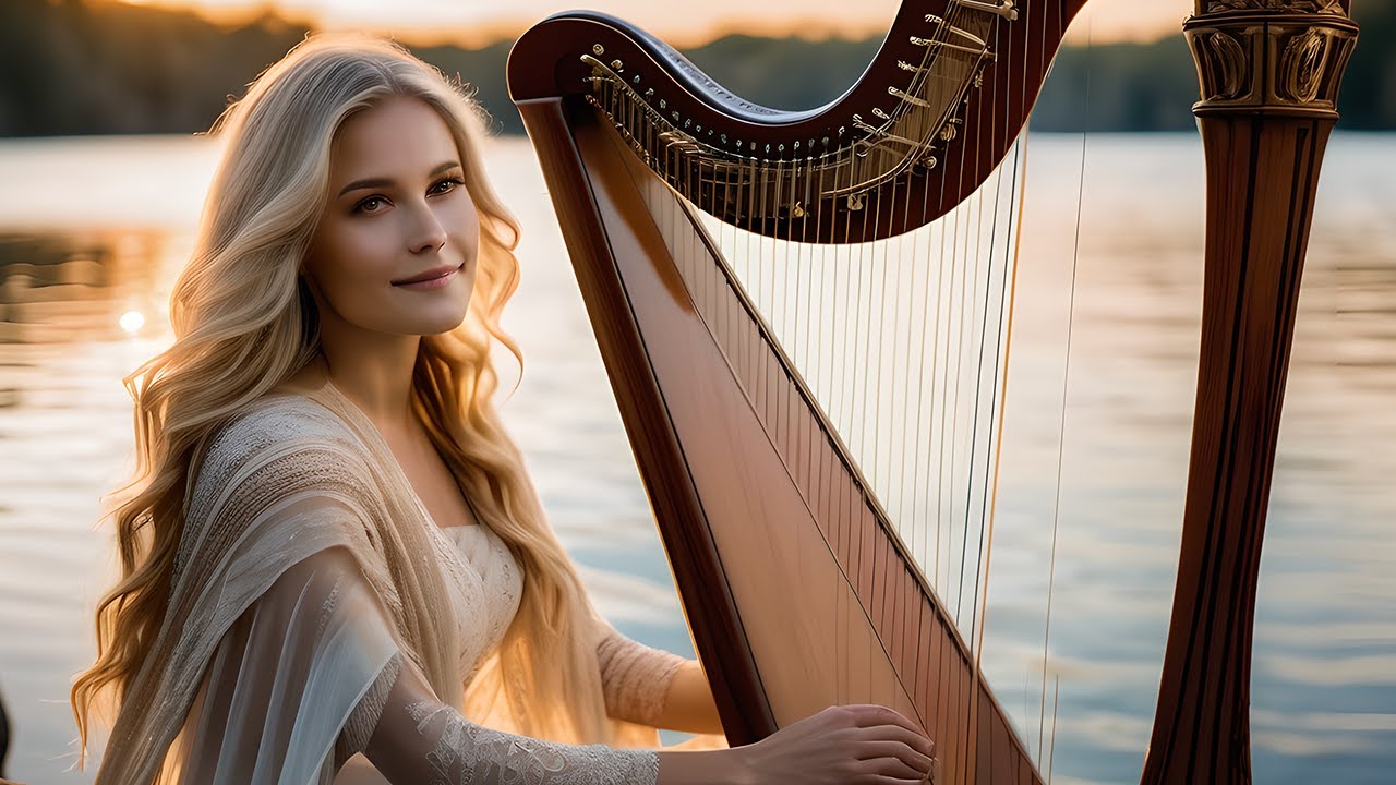 Most Beautiful Ambience 😌 Relaxing Harp Music 😌 Heavenly Instrumentals ...