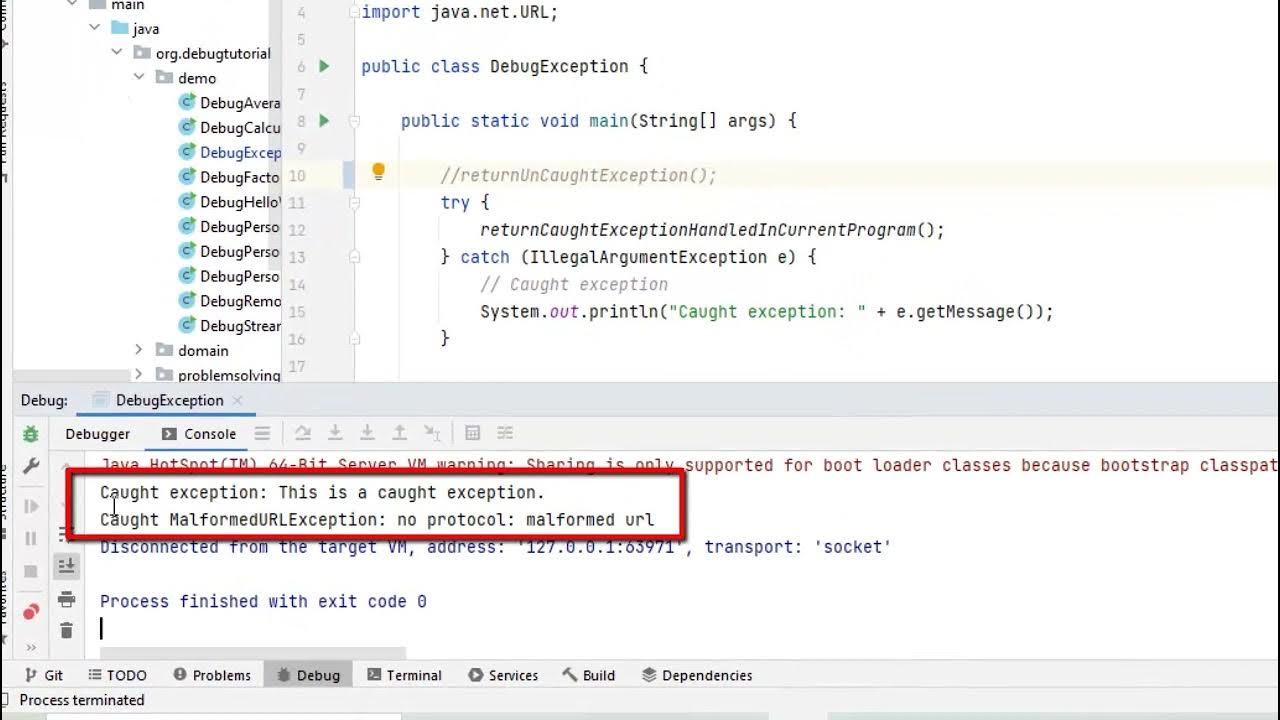 Intellij Idea Exception Breakpoints In Depth Guide To Caught And Uncaught Notifications Youtube