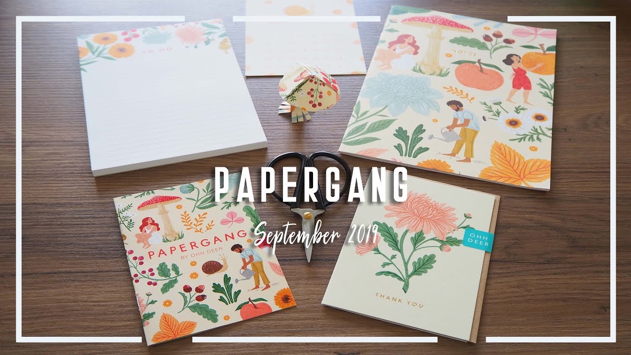 Papergang Unboxing September 2019 | Stationery Subscription Box - YouTube