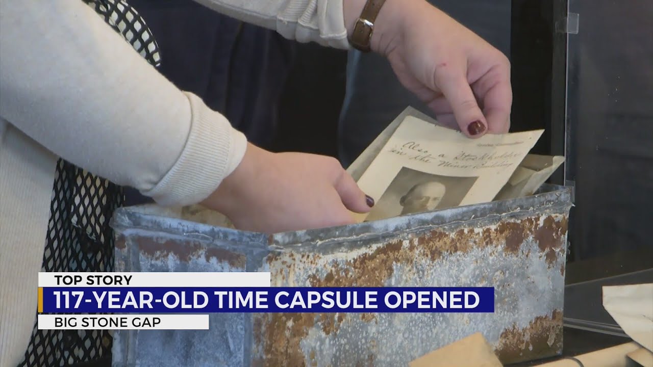 117-year-old time capsule opened in Big Stone Gap - YouTube