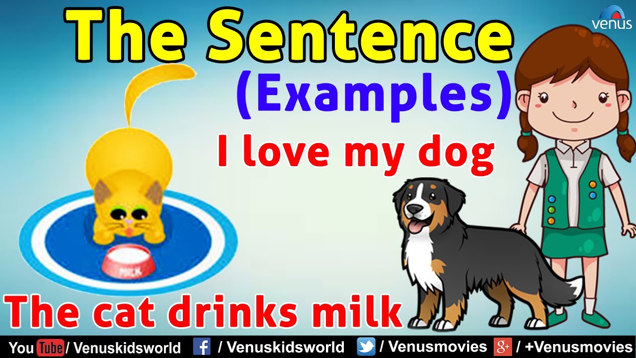 The Sentence (Examples) ~ Grammar Class - YouTube