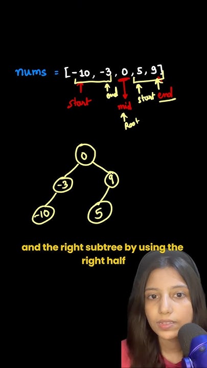 Leetcode 108. Convert Sorted Array to Binary Search Tree - YouTube