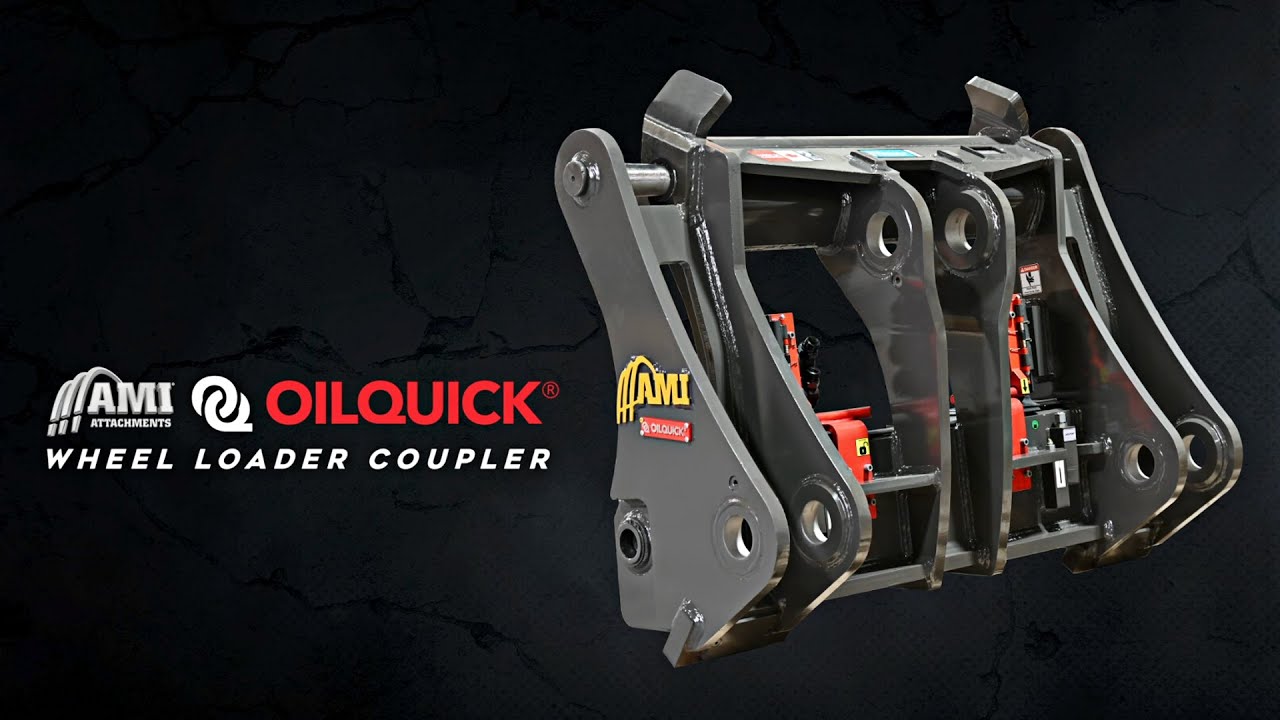 AMI OilQuick® Wheel Loader Coupler: Case Study for Snow - YouTube