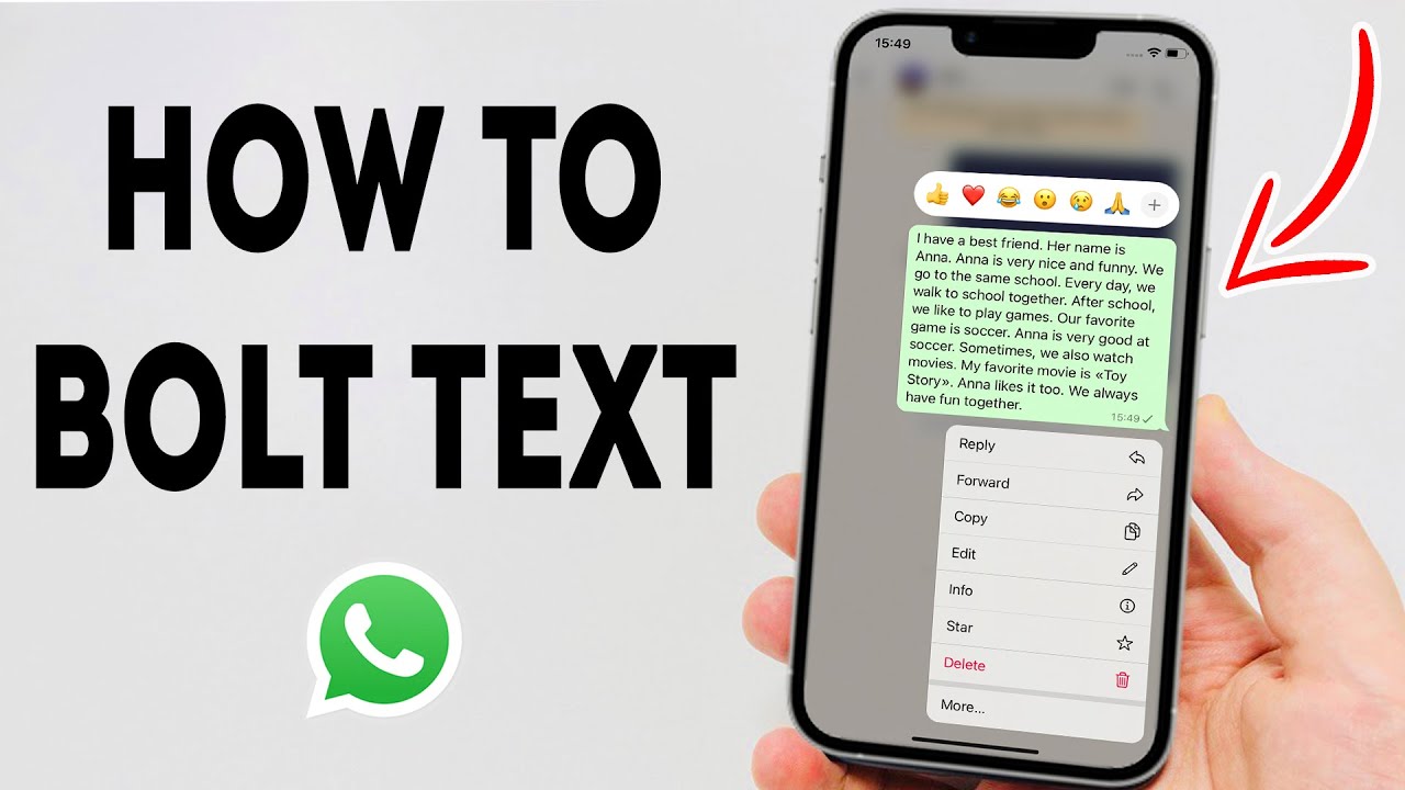 How To Bolt Text In WhatsApp - Full Guide - YouTube