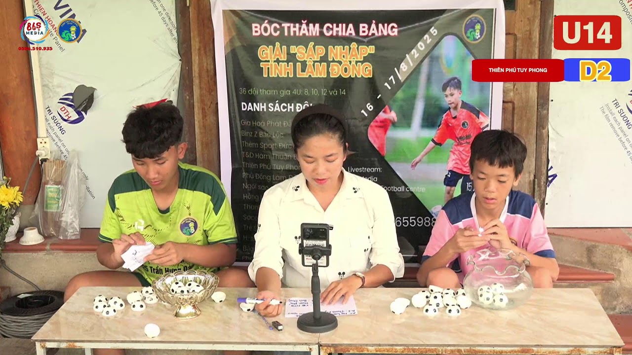 BỐC THĂM CHIA BẢNG GIẢI U8 - U10 - U12 - U14 SÁP NHẬP TỈNH LÂM ĐỒNG PHAN THIẾT FOOTBALL CENTRE ...