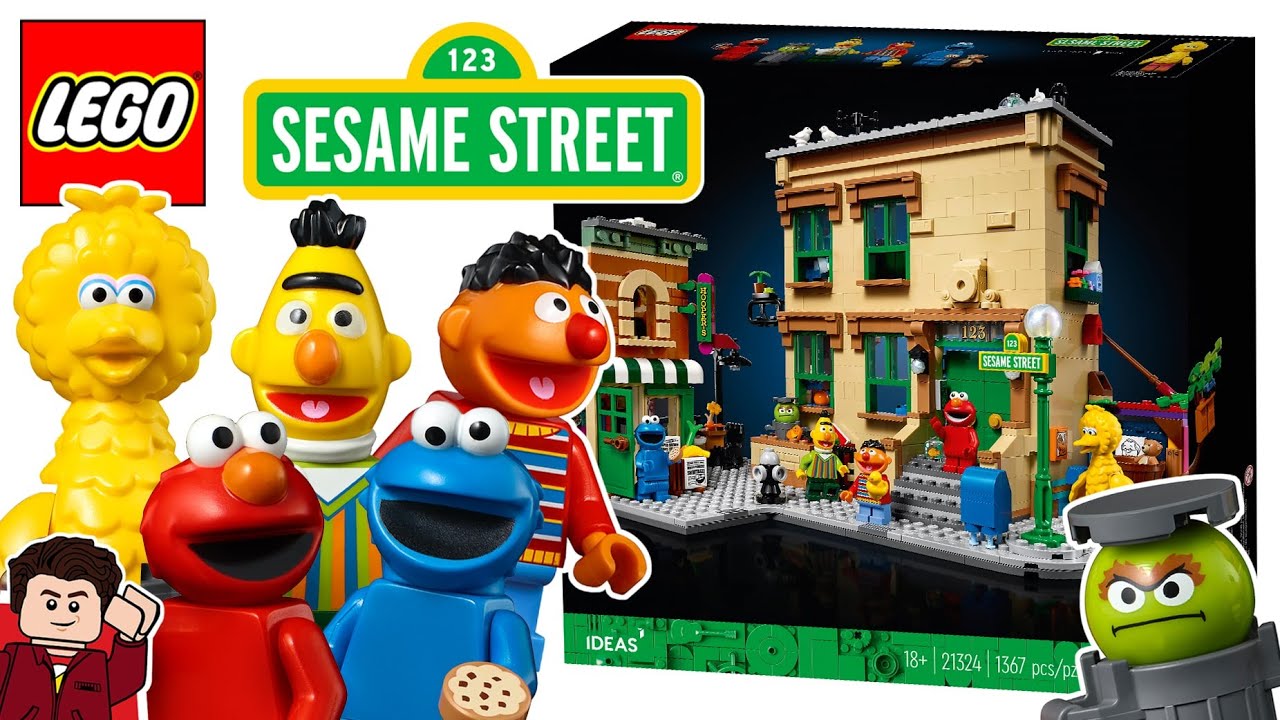 LEGO 123 Sesame Street IDEAS Set (21324) Reveal - YouTube