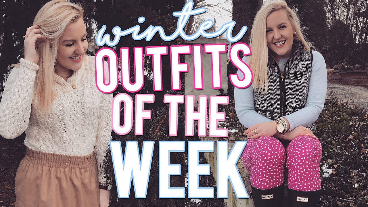 PREPPY WINTER OUTFITS OF THE WEEK!! January 2018 || Kellyprepster - YouTube