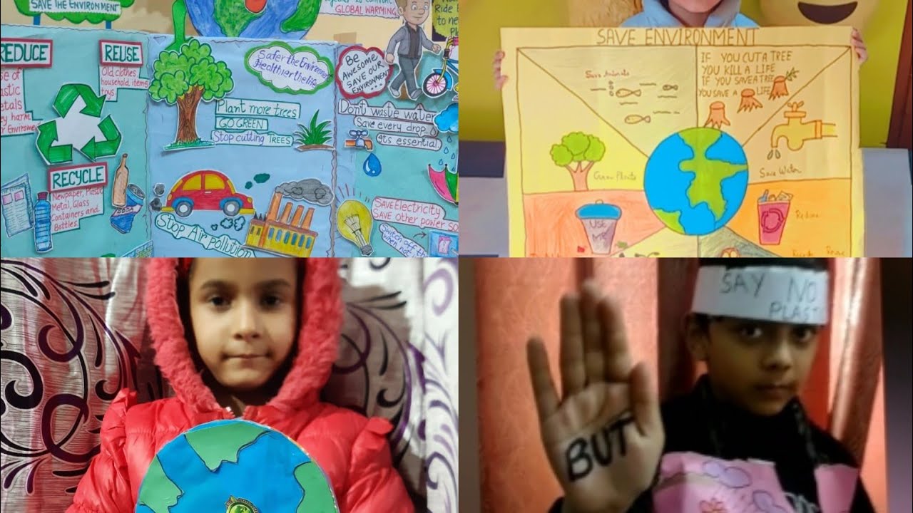 Project on Save Environment | Grade 2 3 and 4| Art Integrated Activity ...