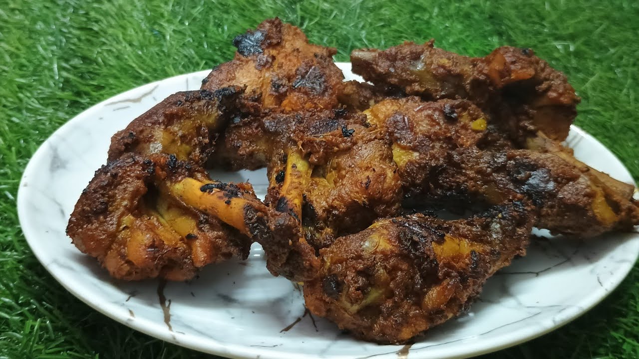 গ্ৰীল চিকেন (গ্যাসে তৈরি ঘরে থাকা মশলা দিয়ে গ্ৰীল চিকেন রেসিপি) । Easy ...