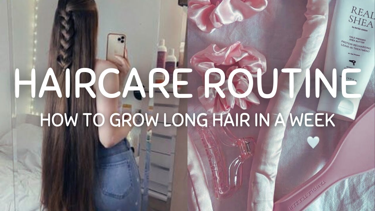 How to grow long hair | Ultimate Haircare Routine for Healthy Hair ...