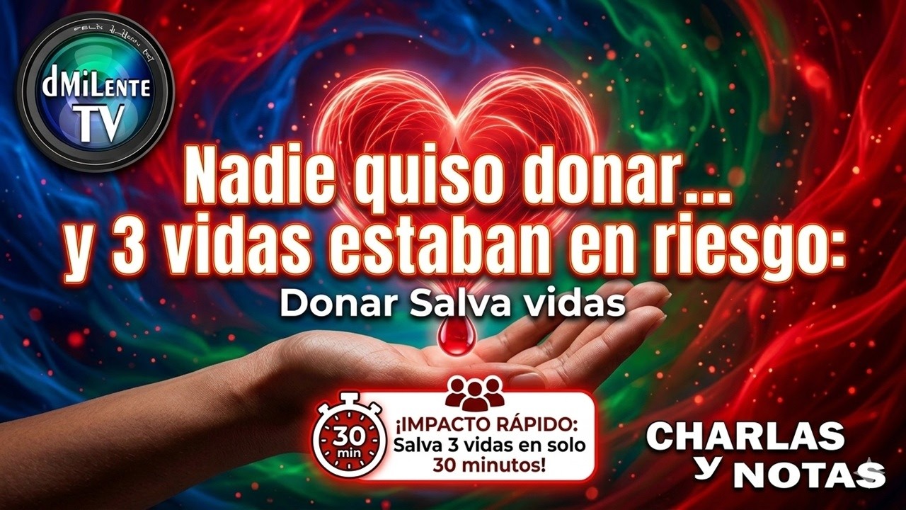 🩸𝗧𝘂 𝗦𝗮𝗻𝗴𝗿𝗲 𝗖𝘂𝗲𝘀𝘁𝗮 ¿𝗟𝗼 𝘀𝗮𝗯í𝗮𝘀? - Salva 3 vidas, en 30 minutos. Datos ...