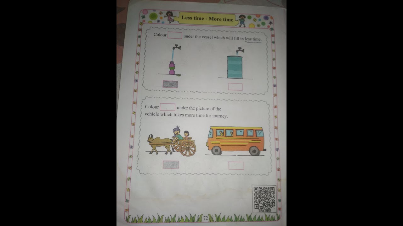 Maths std 1 lesson Less Time - More Time - YouTube