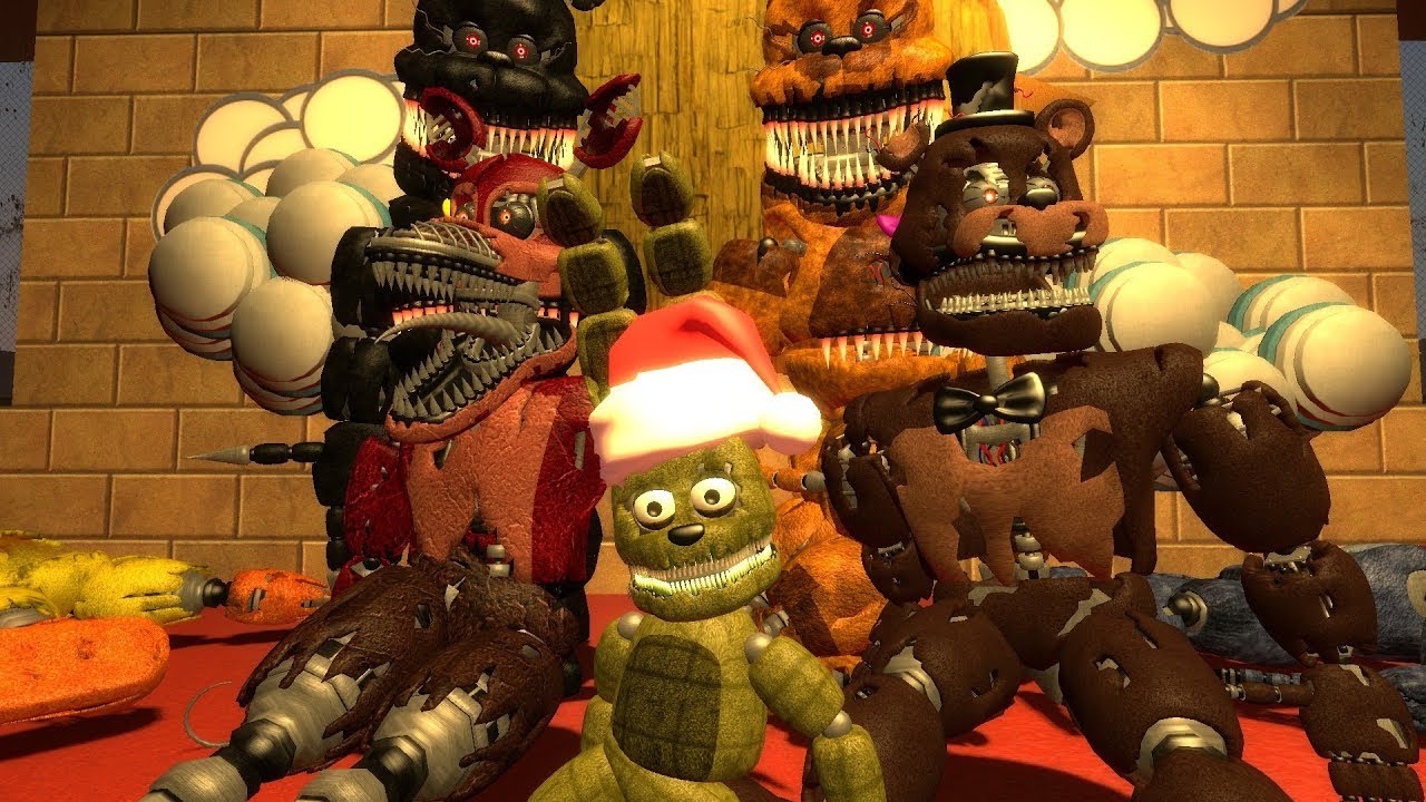 Gmod FNAF | FNAF Christmas Map 4! - YouTube
