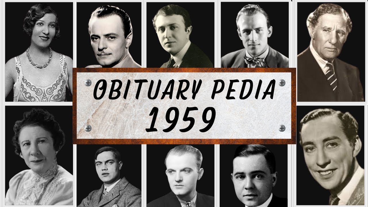 Famous Hollywood Celebrities We've Lost in 1959 - Obituary in 1959 ...