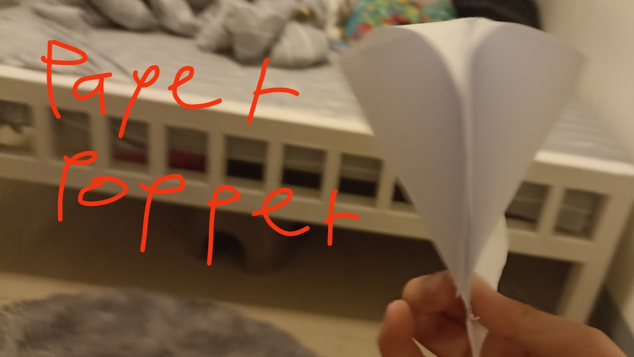 how 2 make paper popper - YouTube