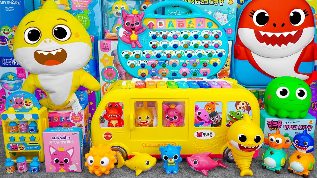 104 Minutes BABY SHARK Collection Unboxing - Cute and Fun PINKFONG BABY ...