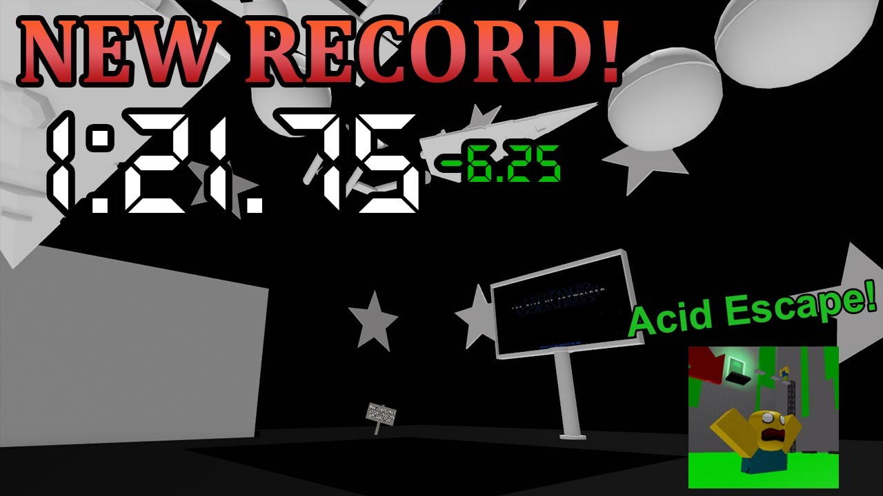 Acid Escape - StarWars Map Speedrun 1:21.75 (Roblox) [UPDATED] - YouTube
