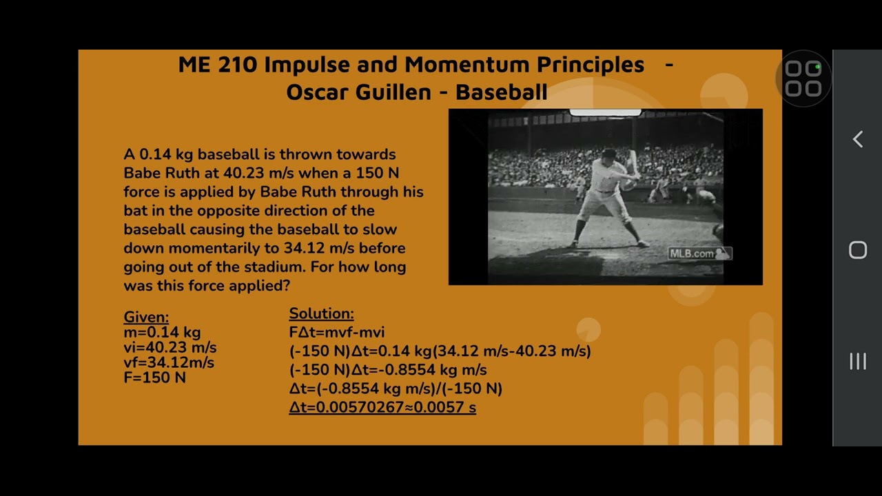 ME 210 Impulse and Momentum Principles Video 4 - YouTube