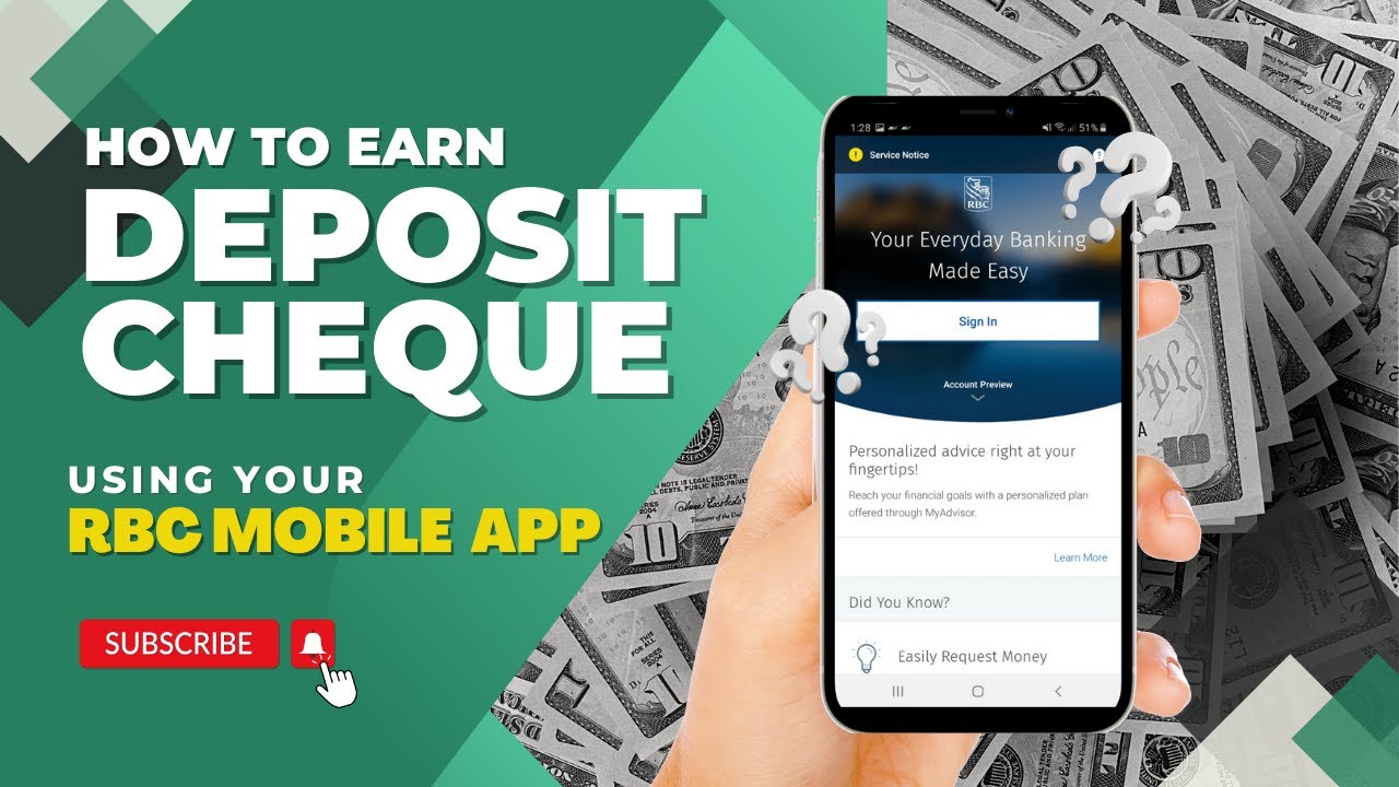 How to Deposit a Check on RBC Mobile App - YouTube
