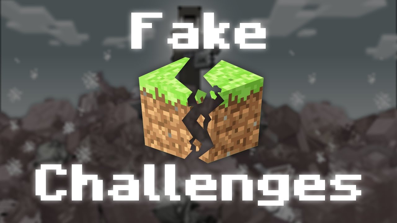 how easy is it to fake Minecraft Challenge videos - YouTube