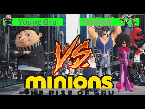 Minions: The Rise of Gru (2022) - Young Gru vs Vicious 6 Chase with ...