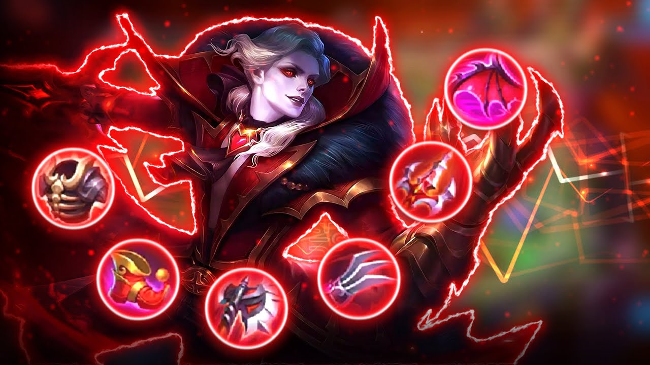 ALUCARD RED BUILD = 100% LIFESTEAL | MLBB - YouTube