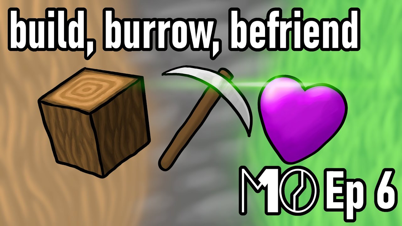 Build, Burrow, Befriend - M10 Minecraft Smol Challenge Episode 6 - YouTube