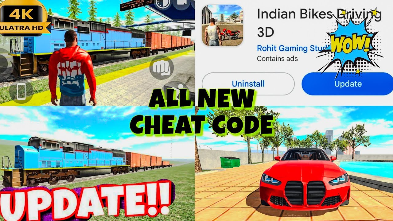 INDIAN BIKE DRIVING 3D NEW UPDATE VIDEO ALL NEW CHEAT CODE GAME YOUTUBE LIVE STREAM - YouTube