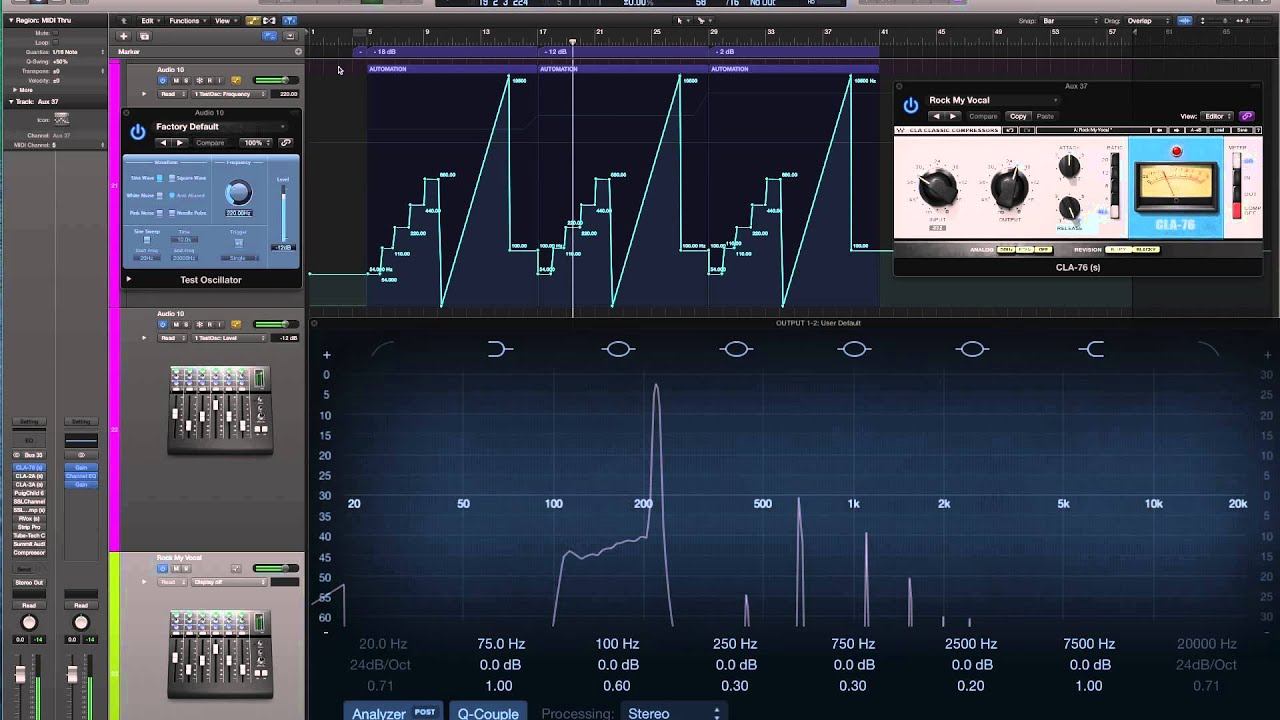 Universal Audio 1176 Blue Stripe (aka Waves CLA-76) - YouTube