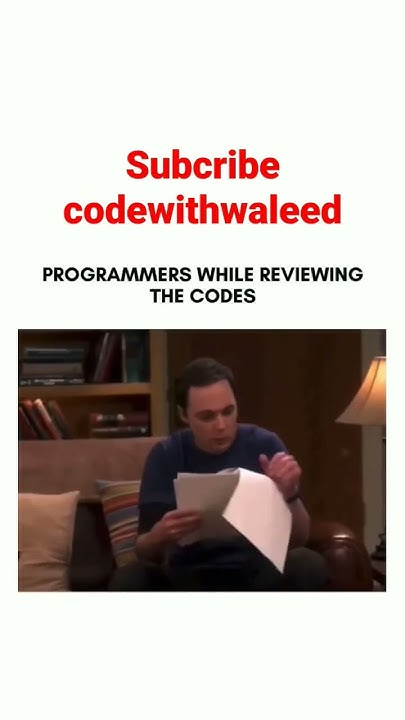 programmers while reviewing the code #shorts #codewithwaleed #shortindia #short #shortschallenge ...