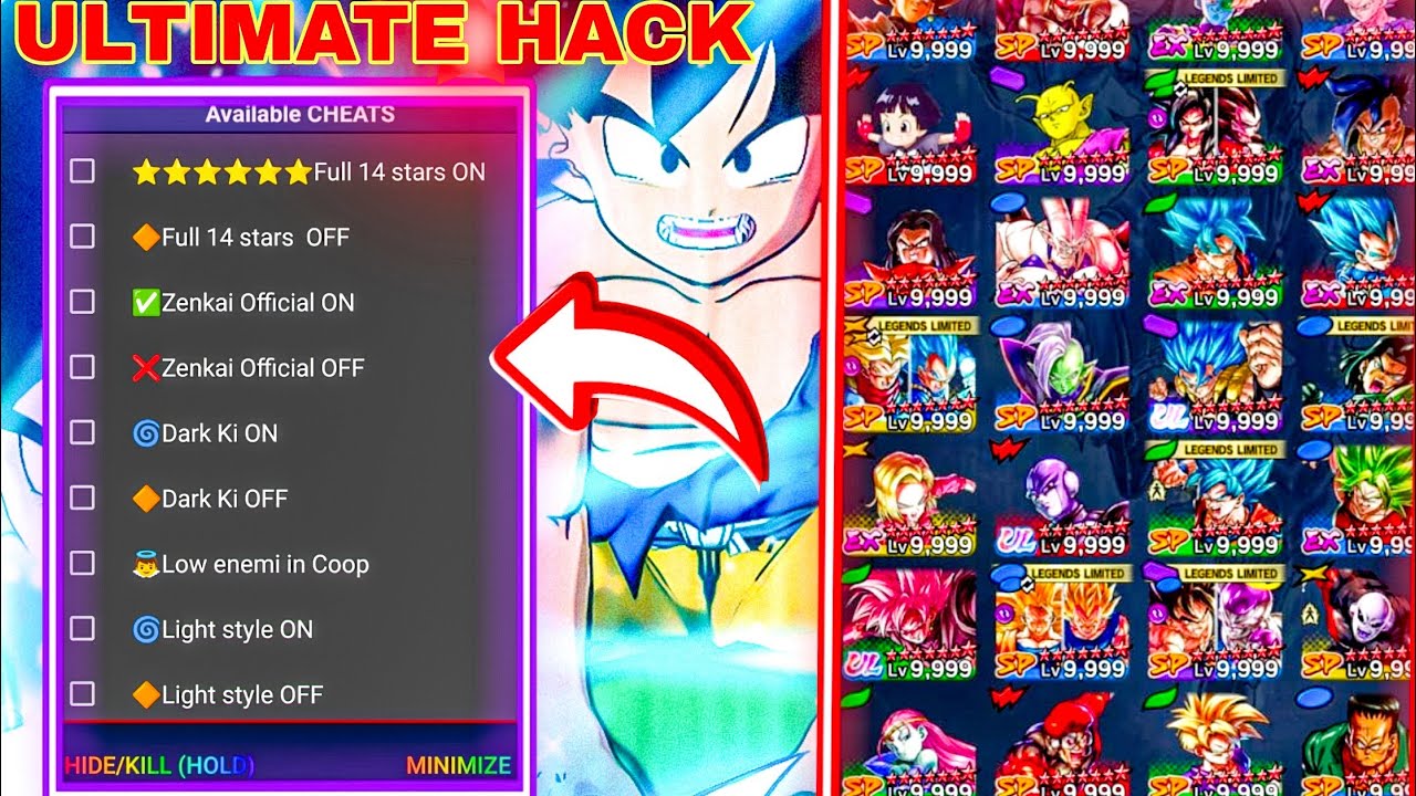 Dragon Ball Legends CHEATS MOD V4.34.0 / UNLIMITED HEATH / MAX LEVEL 🤩 ...
