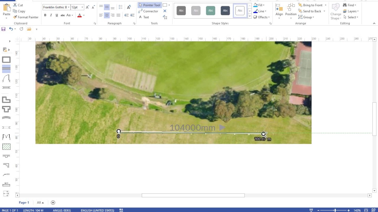 Google maps to scale in Visio - YouTube