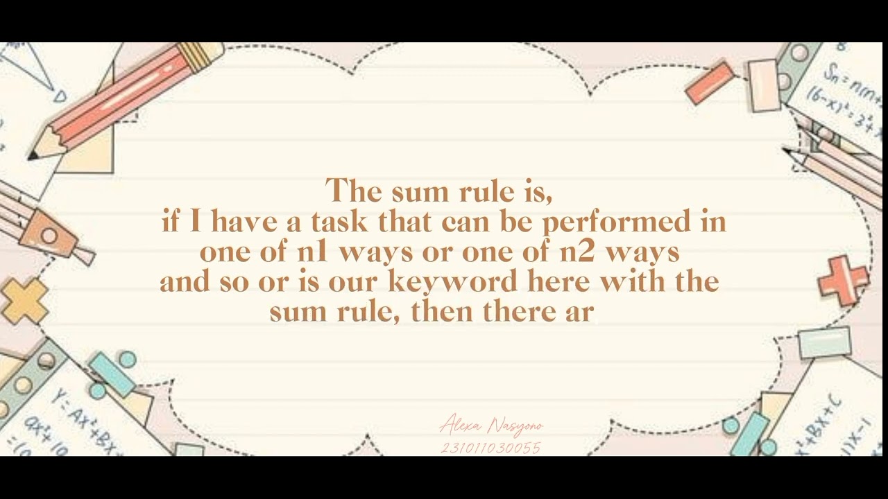 DISCRETE MATH — Rules Of Counting - YouTube