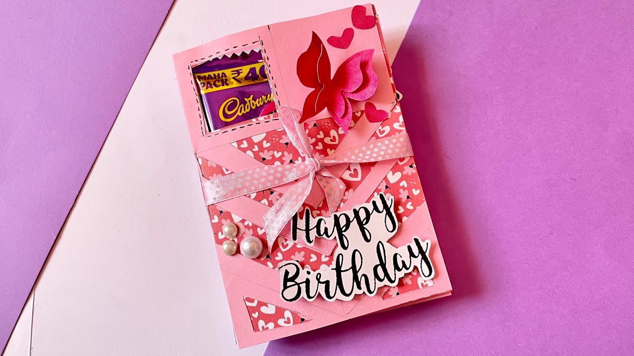 Beautiful handmade chocolate birthday card | How to make chocolate ...