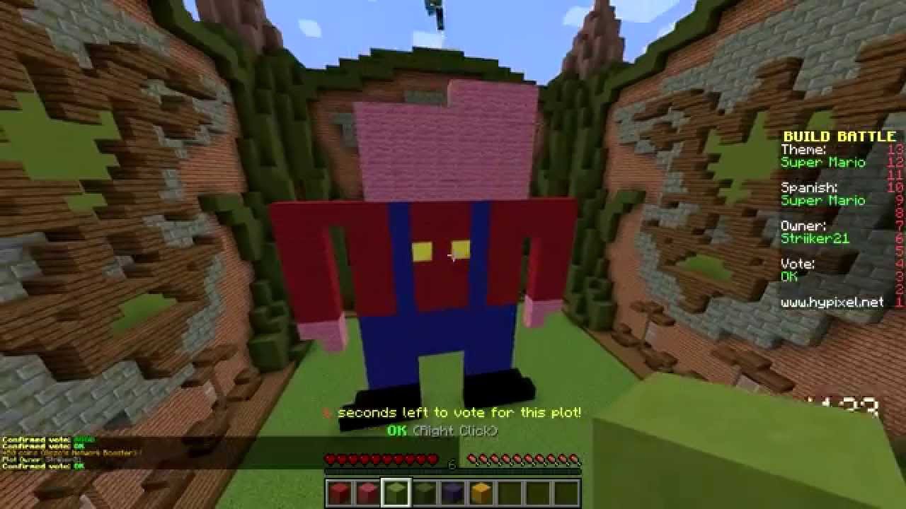 SUPER MARIO EN MINECRAFT!! | BUILD BATTLE Minecraft - Rubenillo - YouTube